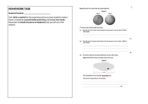 Microscopes required practical | Teaching Resources Microscopes required practical | Teaching Resources