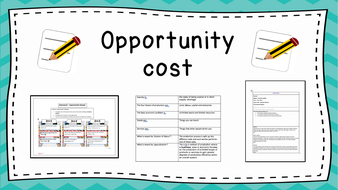 Opportunity Cost Full Lesson | Teaching Resources