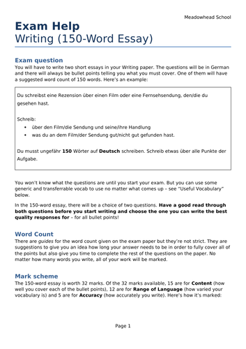 AQA GCSE German Exam Help Sheets - Bundle of 15! | Teaching Resources