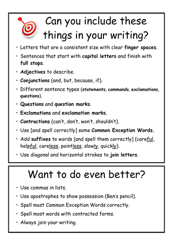 Year 2 Writing Checklist Reminder | Teaching Resources Year 2 Writing Checklist Reminder | Teaching Resources