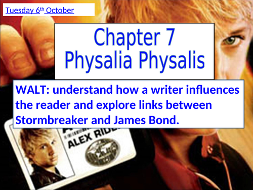 Stormbreaker By Anthony Horowitz Ready-to-use lessons for Chapters 1 ...
