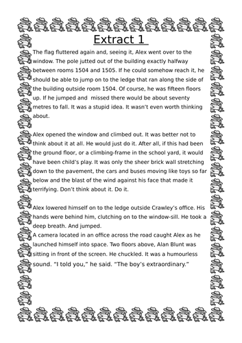 Stormbreaker By Anthony Horowitz Ready-to-use lessons for Chapters 1 ...