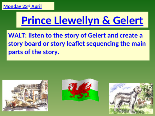 Welsh Legends ~ COMPLETE SET OF 12 LESSONS ~ 3 WEEKS OF LESSONS ...