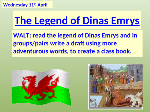 Welsh Legends ~ COMPLETE SET OF 12 LESSONS ~ 3 WEEKS OF LESSONS ...