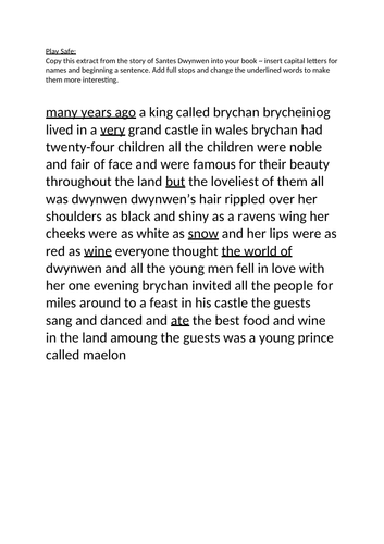 Welsh Legends ~ COMPLETE SET OF 12 LESSONS ~ 3 WEEKS OF LESSONS ...