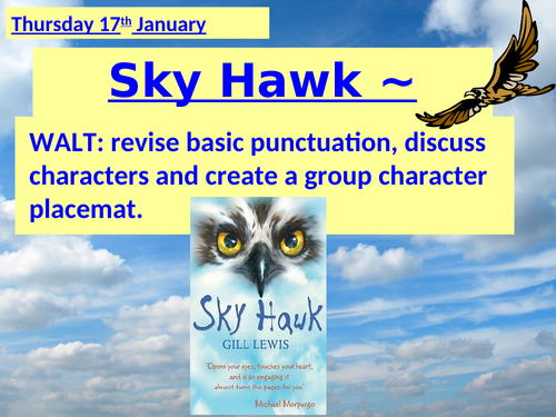 Sky Hawk by Gill Lewis ~ TEN Ready-to-use lessons for Chapters 1 - 19 ...