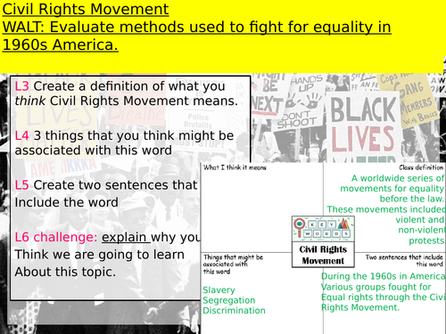 Introduction to the Civil Rights Movement (KS3) | Teaching Resources
