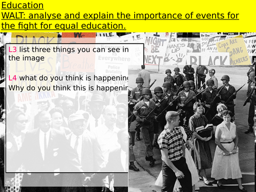 Civil Rights Movement: Education (KS3) | Teaching Resources