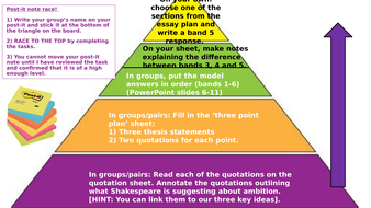 Macbeth - 'Ambition' revision lesson | Teaching Resources