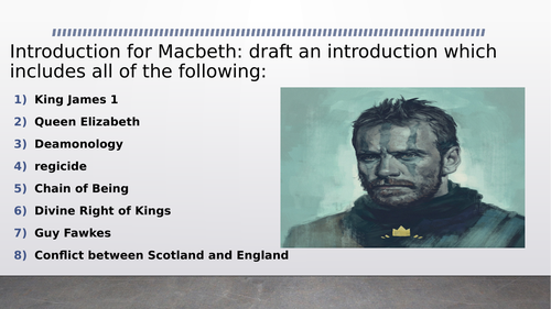 Macbeth context - Writing an introduction | Teaching Resources