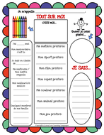Tout Sur Moi - All About Me Activity - 1 Page Printable | Teaching ...