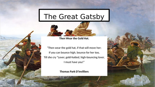 Introduction to The Great Gatsby for A Level coursework | Teaching ...