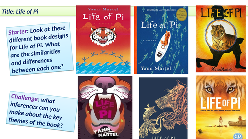 Life of Pi by Yann Martel - full scheme of work - A-Level comparative ...