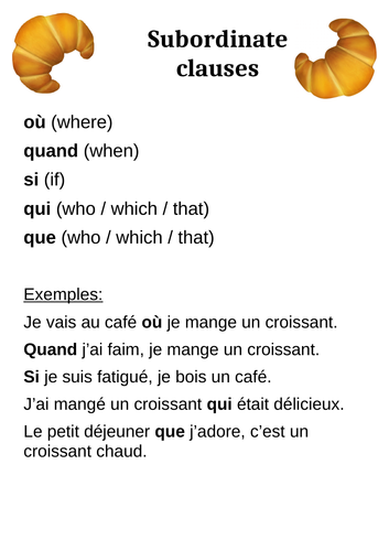 CROISSANT - Mnemonic to improve GCSE writing and speaking content ...