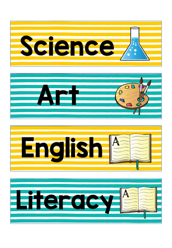 Teal, Grey and Yellow Classroom Display Pack | Teaching Resources