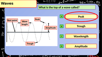 £1 ONLY! KS4 AQA GCSE Physics (Science)Waves Multiple Choice Revision Questions | Teaching Resources