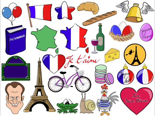 France- French Culture- Cliparts- for Personal or Commercial Use ...