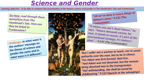 Frankenstein and The Handmaid's Tale - 5 weeks of revision lessons - A ...