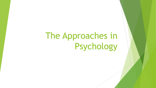 Approaches in Psychology | Teaching Resources