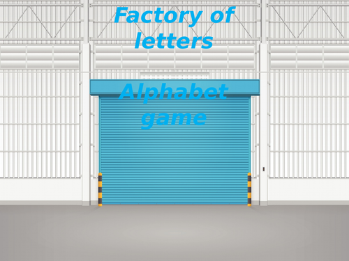 Factory of letters. Matching game. | Teaching Resources