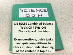 CIE IGCSE Combined Science C5 REVISION (Electricity and chemistry ...