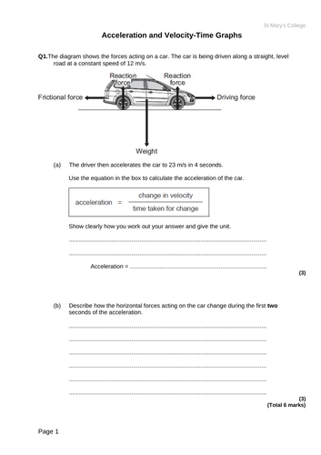 IGCSE Edexcel physics SOW for topic 1 | Teaching Resources