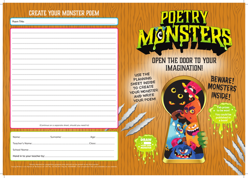 Poetry Monsters poetry writing resources | Teaching Resources