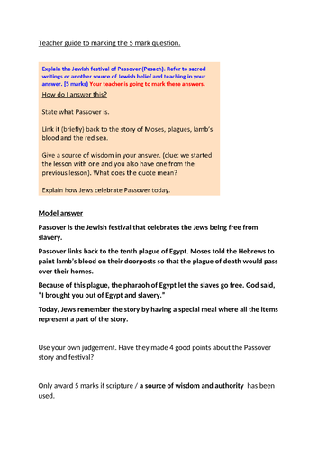 Jewish Passover, Pesach, Seder | Teaching Resources