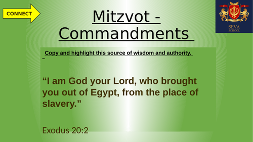 10 Sayings Commandments Mitzvot | Teaching Resources