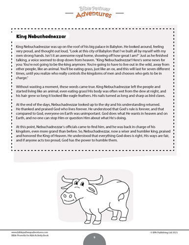 Bible Proverbs for Kids Activity Book | Teaching Resources