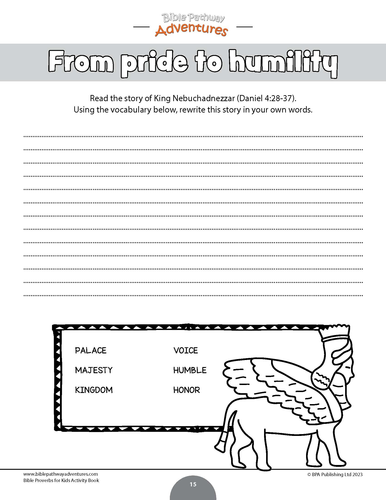 Bible Proverbs for Kids Activity Book | Teaching Resources