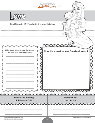 Bible Proverbs for Kids Activity Book | Teaching Resources
