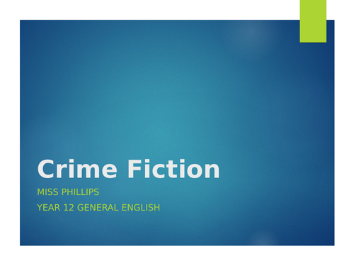 Crime Short Story Unit (Re-writing a fairy tale with a twist ...