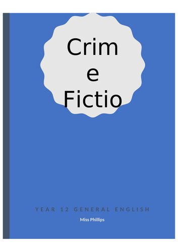 Crime Short Story Unit (Re-writing a fairy tale with a twist ...