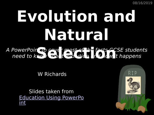 Evolution and Natural Selection | Teaching Resources