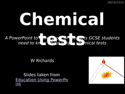 GCSE Chemical Tests | Teaching Resources