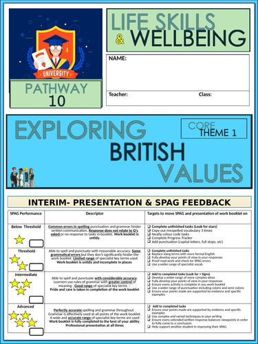 British Values Work Booklet - PSHE | Teaching Resources