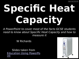 GCSE Specific Heat Capacity | Teaching Resources