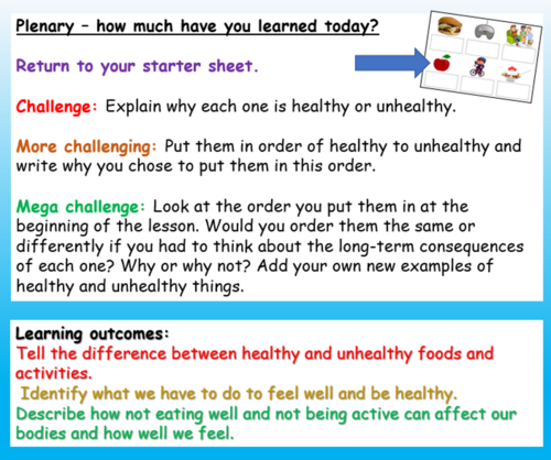 Healthy Lifestyles | Teaching Resources