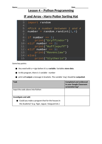 4 beginner python lessons with guides and screenshot presentation ...