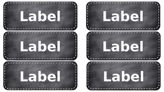 Chalkboard Effect Labels - EDITABLE | Teaching Resources