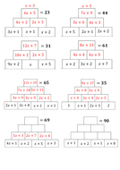 Solving Equations and Simplifying Expressions - Pyramids | Teaching ...