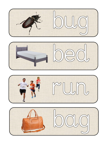 CVC word tracing cards | Teaching Resources