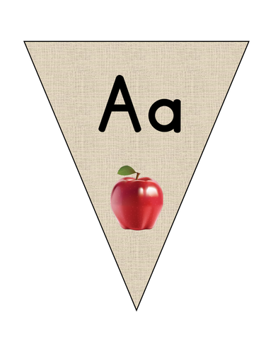 Alphabet bunting: Upper and lower case | Teaching Resources