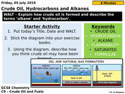 AQA GCSE Chemistry - Crude Oil and Fuels | Teaching Resources