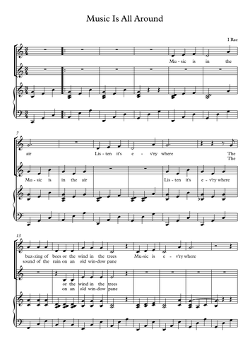 Music Is All Around - Total Song Pack | Teaching Resources