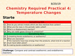 AQA Chemistry Topic 7: Temperature Changes Required Practical by ...