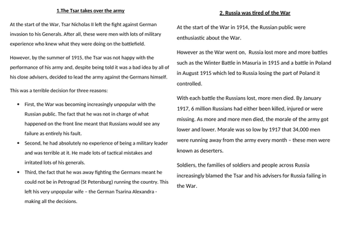 The Russian Revolution | Teaching Resources