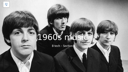 1960's music | Teaching Resources