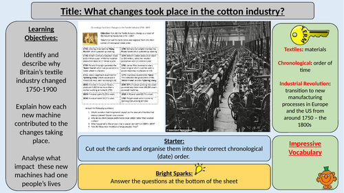 What Changes Took Place in the Cotton Industry - Industrial Revolution ...
